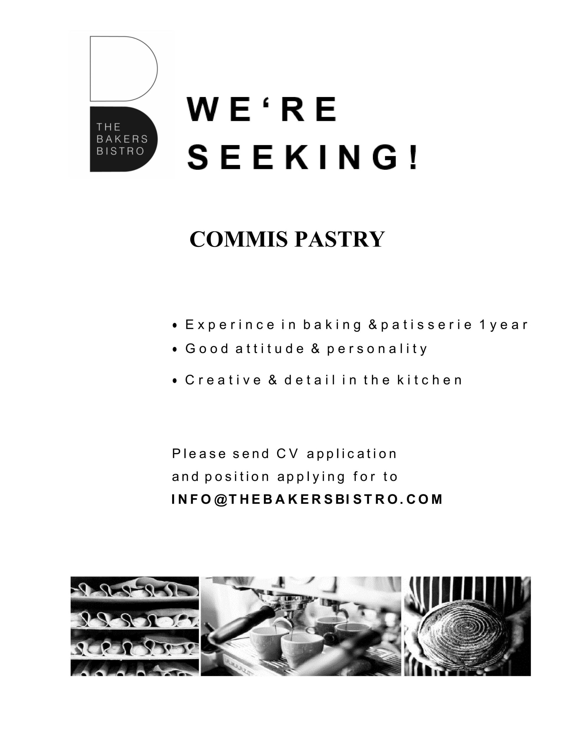 Lowongan Commis Pastry di The Bakers Bistro - Lowongan Hotel Bali ...